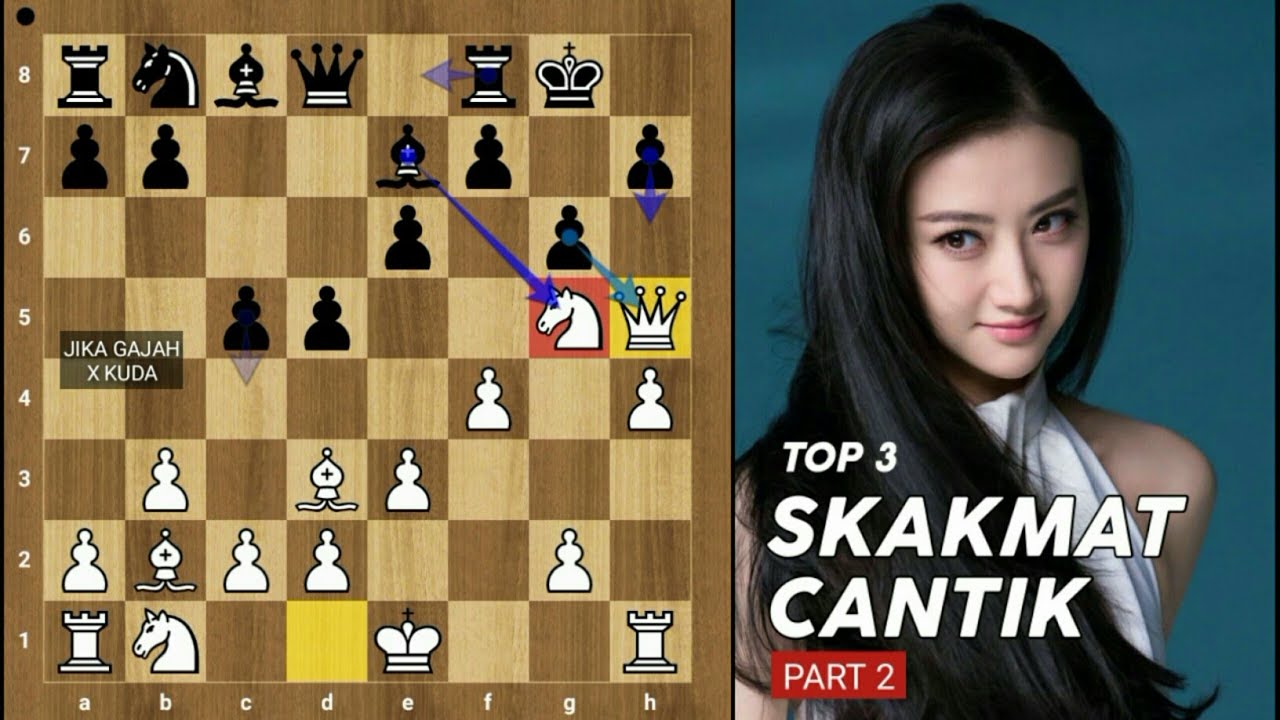 3 SKAKMAT CANTIK Dalam Catur Dunia - YouTube