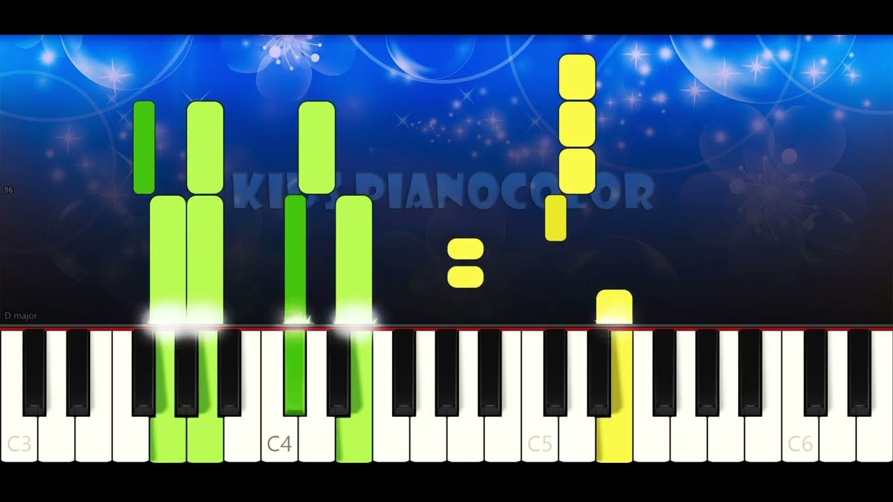 Five Little Birds - Cocomelon Nursery Rhymes | Piano Tutorial | Karaoke ...