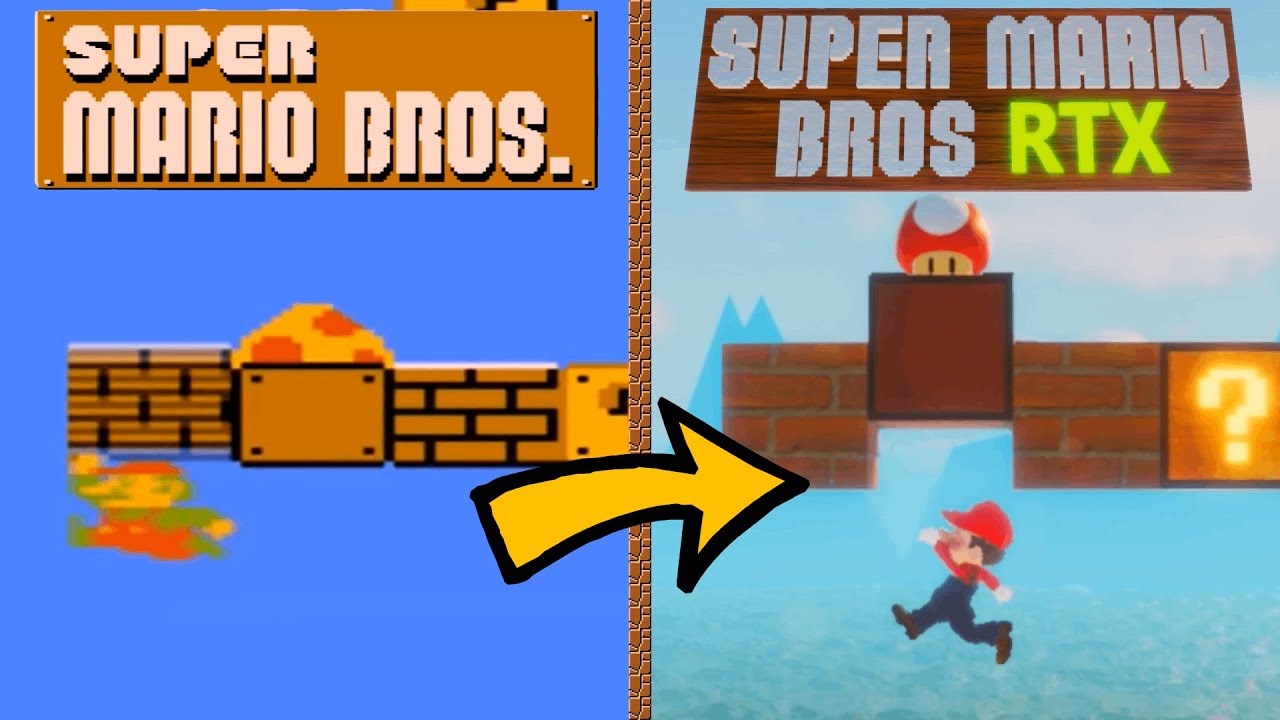 SUPER MARIO BROS RTX (HD) / Super Mario with high graphics Game – walkthrough - YouTube