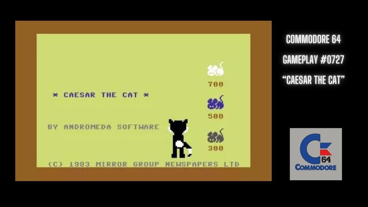 Caesar The Cat (Commodore 64 / Gameplay #0727) - YouTube