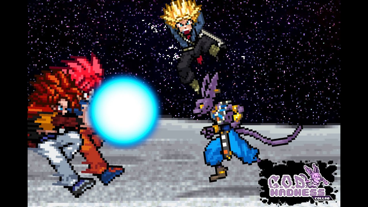 GOGETA E TRUNKS VS BILLS (sprite animation) - YouTube