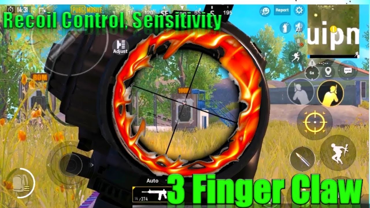 PUBG MOBILE | Best 3 Finger Control & Sensitivity For (NO Recoil) - YouTube