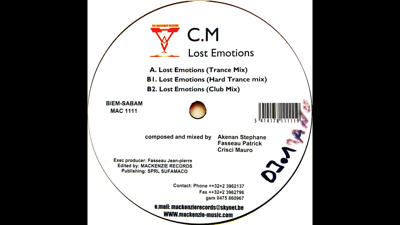 C.M • Lost Emotions (Club Mix) (2003) - YouTube
