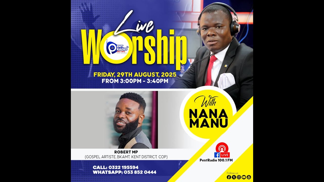 Pent Live Worship with Robert MP on Pent Radio 100.1 29/07/25 - YouTube