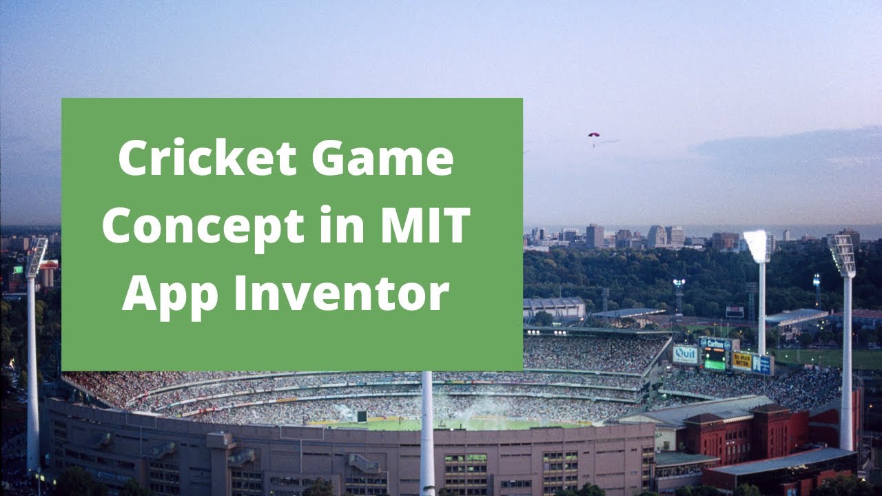 Cricket Game Concept in MIT App Inventor 2 [ Game Idea ] - YouTube
