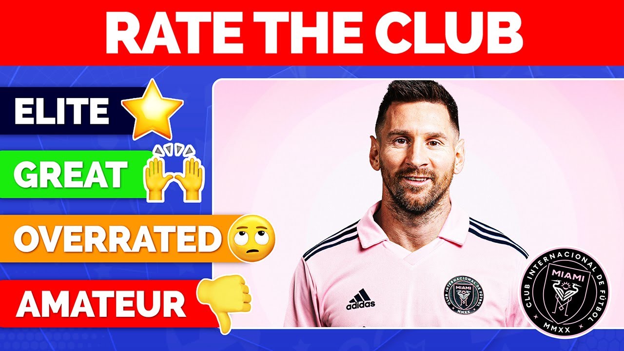 Rate the Football Club (Tier List Challenge) - YouTube