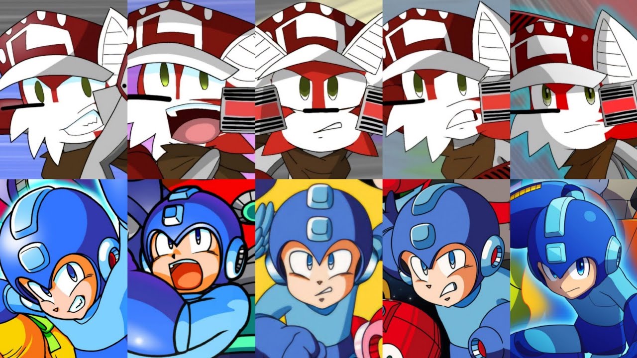 SPEEDPAINT | MegaFox (Mega Man 7-11 Box Art Pose) REDRAWS - YouTube