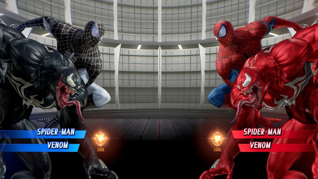 Grey Spider Man & Grey Venom VS Spider Man & Red Venom - Marvel vs ...