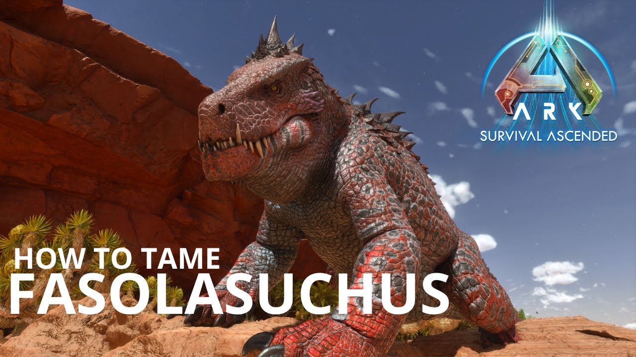 ARK Survival Ascended : How to tame the Fasolasuchus - YouTube
