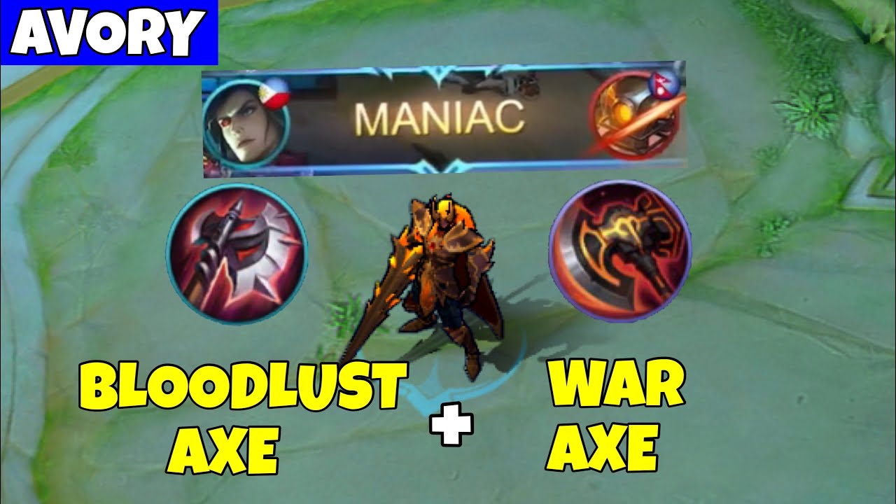 BLOODLUST AXE + WAR AXE = MANIAC!! OFFLANE LEOMORD - Avory | MLBB - YouTube