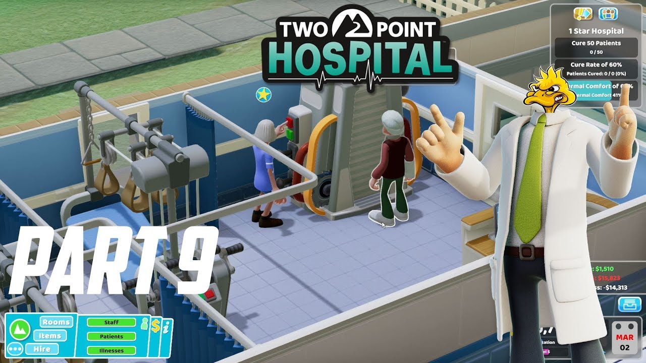 Two Point Hospital #9 - Tumble โรงพยาบาลรักษาคนหาเรื่องชอบเจ็บตัว - YouTube