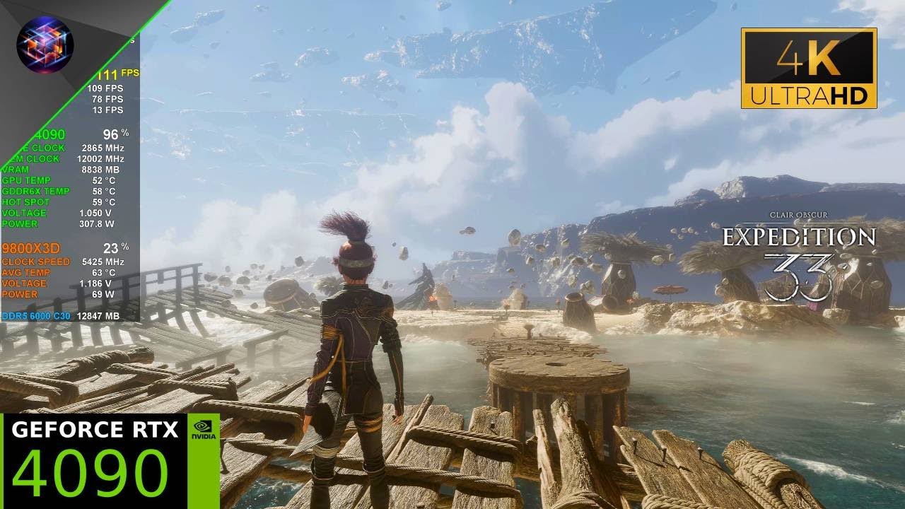Clair Obscur: Expedition 33 [4K] DLSS 4 | RTX 4090 | Ryzen 7 9800X3D | Unreal Engine 5 - YouTube