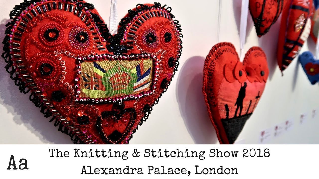 ** BEFORE THE SHOW OPENS ** The Knitting & Stitching Show 2018, London ...