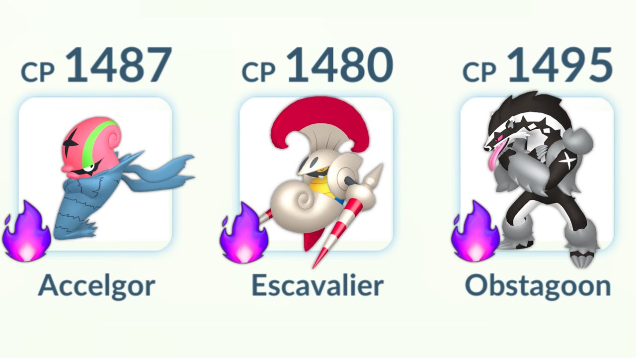 using Shadow (Accelgor, Escavalier, Obstagoon) in Pokemon GO BATTLE ...