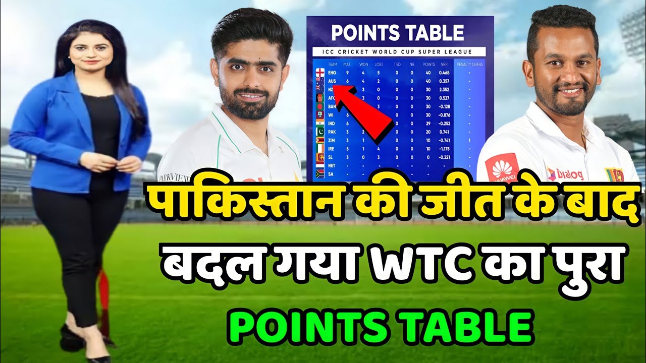 World Test Championship Points Table | PAK vs SL After Match Points ...