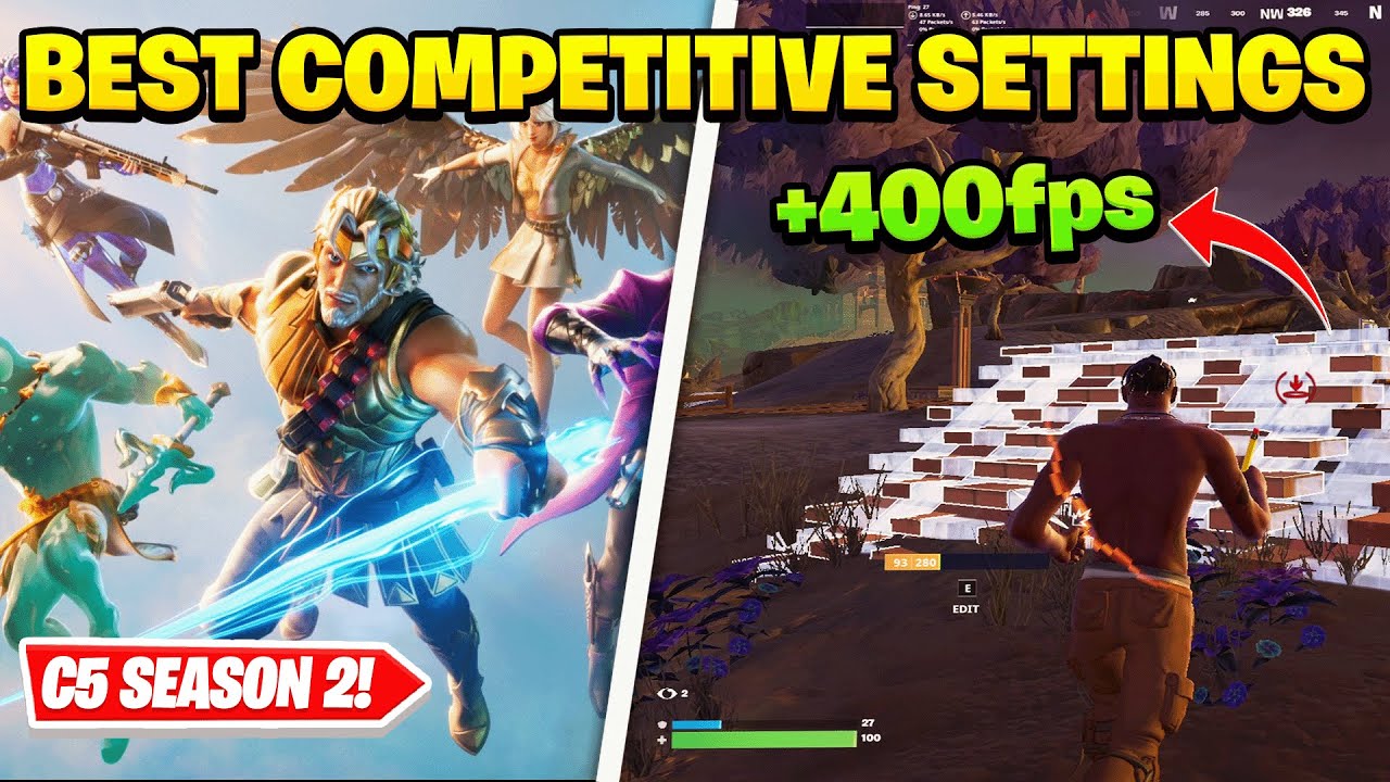 The BEST Competitive Settings in Fortnite C5 SEASON 2! Zero Delay ...