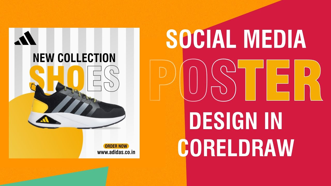 Social Media Post Design in CorelDraw @technishala - YouTube