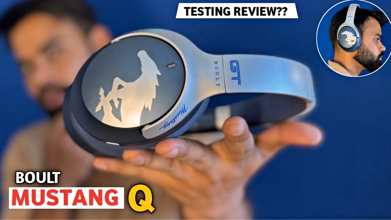 Boult mustang Q Headphone unboxing & review⚡️70 hours playtime with ENC ...