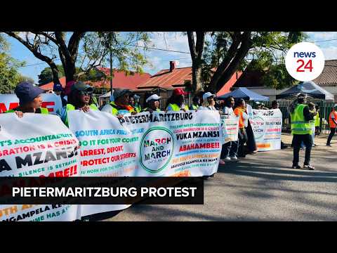 Crowd swells in Pietermaritzburg for anti-immigrant march | WATCH