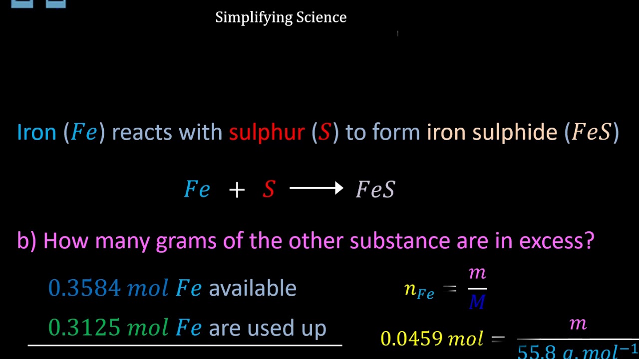 Grade 11 Chemistry: Stoichiometry - Limiting Reagents - YouTube
