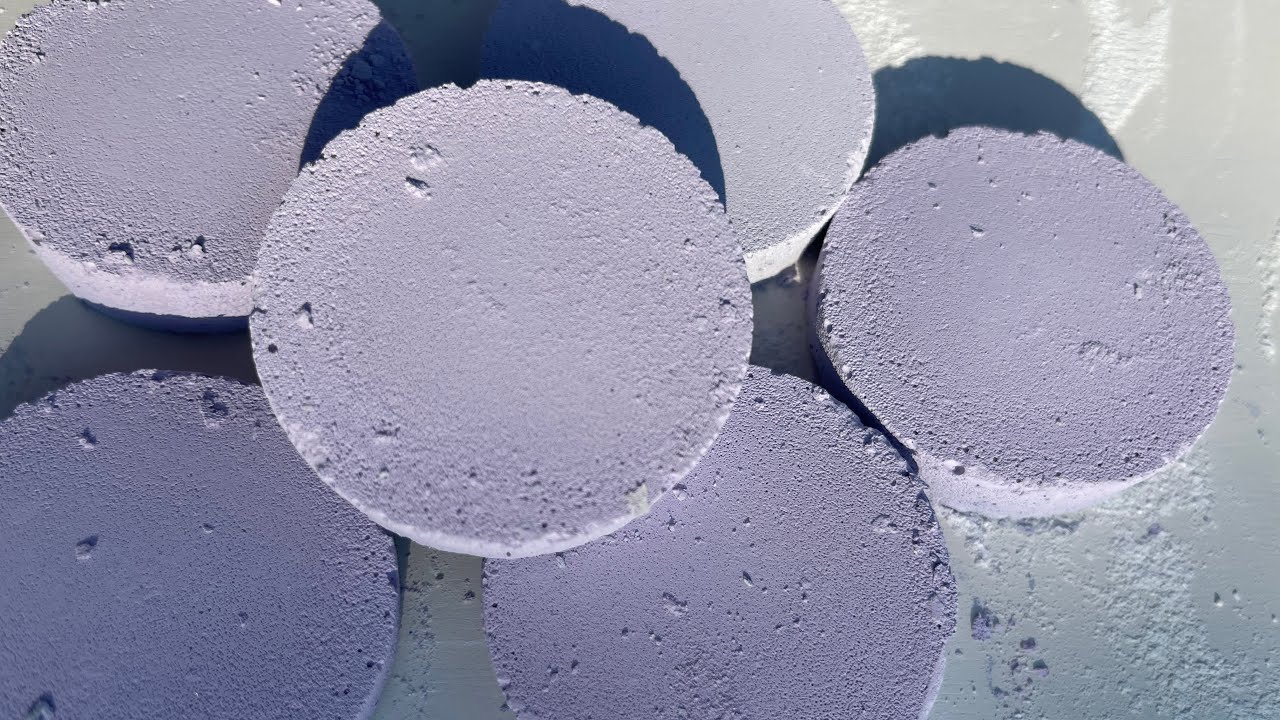 Soft & Powdery Gym Chalk Rounds | Pastel Lilac | ASMR | Oddly ...