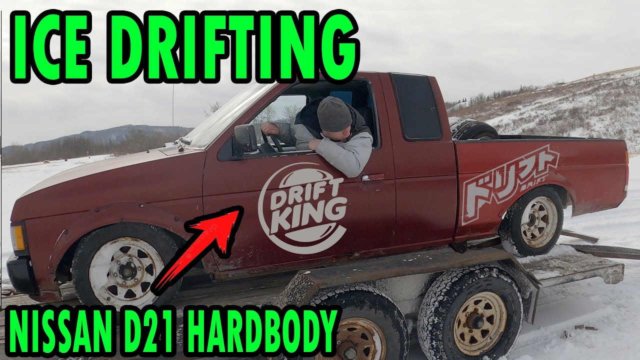 Nissan D21 Hardbody Drifting on ICE! #Ghostlake #IceDrifting | Gears ...