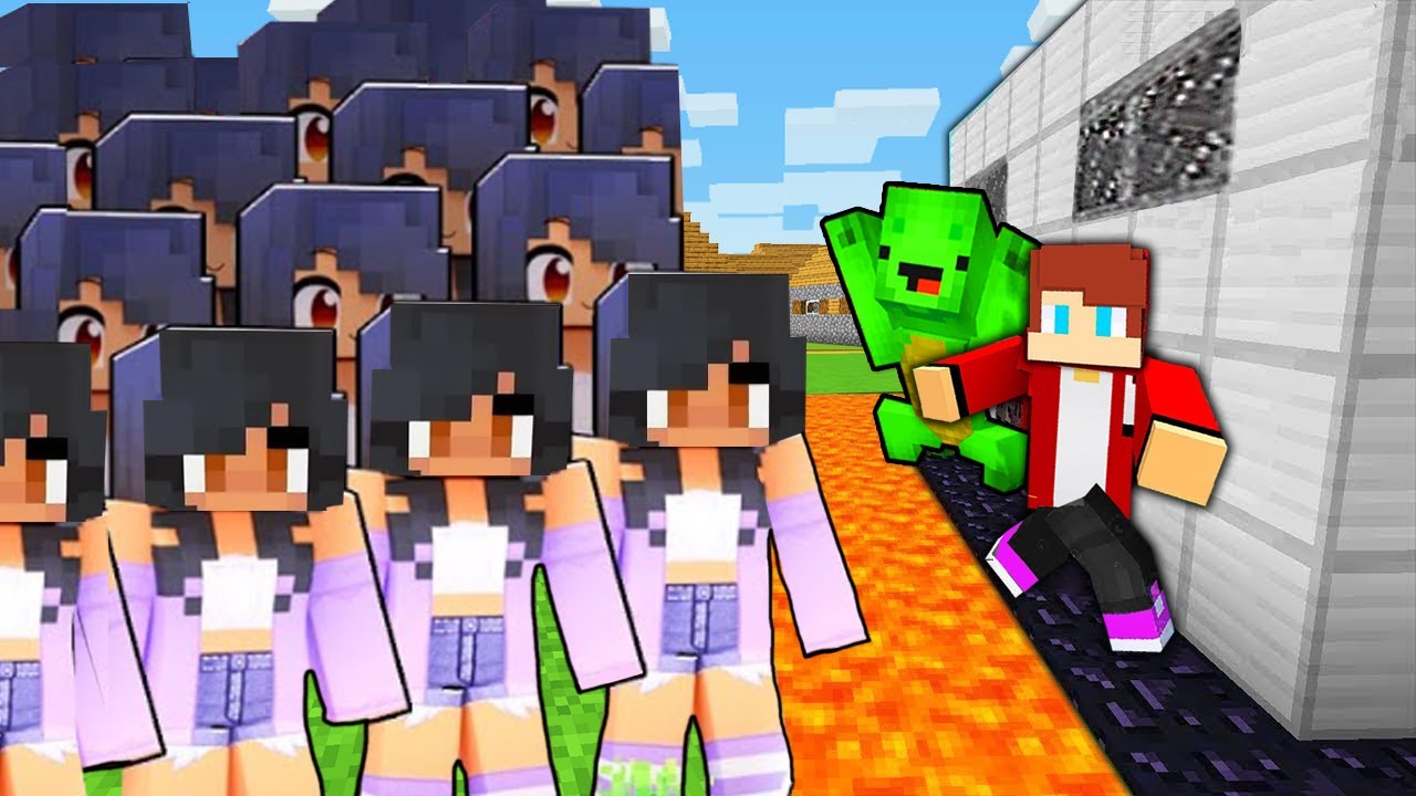 1000 Aphmau vs The Most Secure House in Minecraft Maizen - JJ and Mikey ...