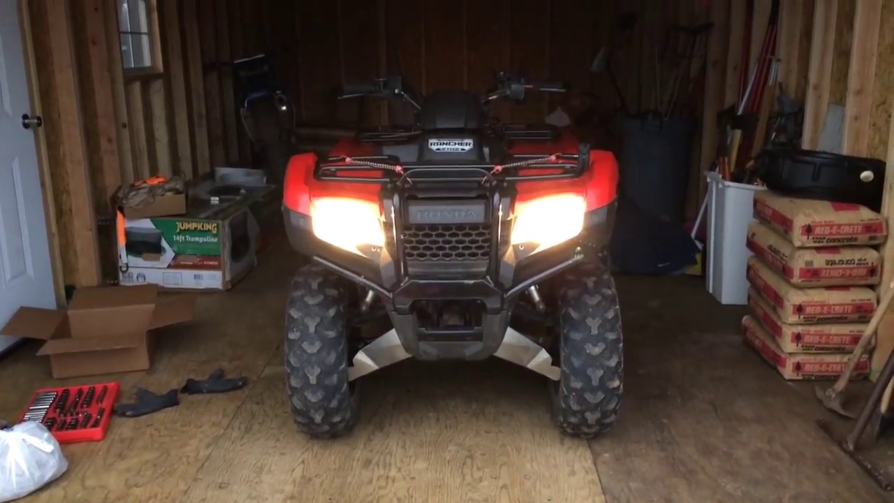Vid #55 - New Ricochet A-arm guards on 2016 Honda Rancher 4x4 DCT EPS ...
