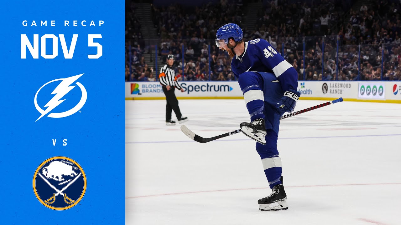RECAP: Sabres @ Lightning 11/5/22 | FIRST GOAL FEELIN' - YouTube