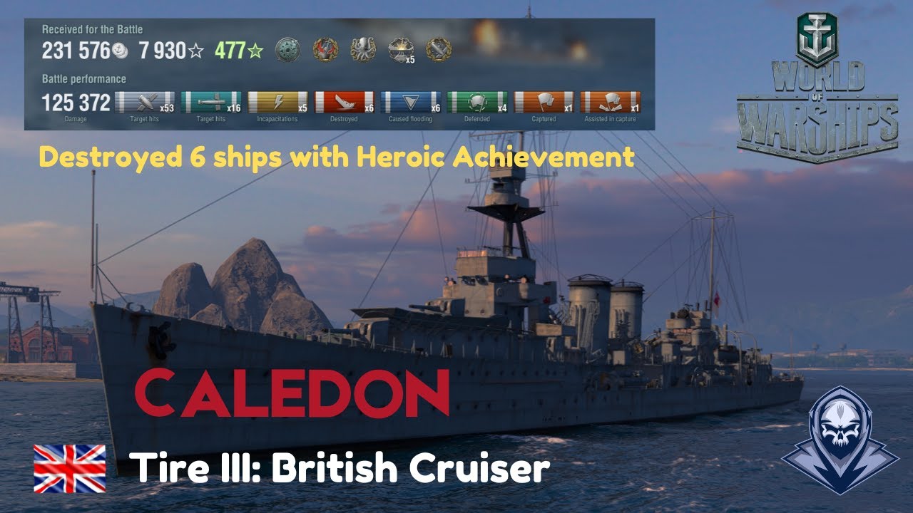 Cruising With the Caledon: Tier III British Cruiser Gameplay In World ...