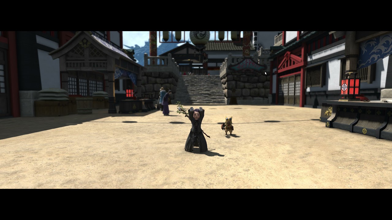 Final Fantasy XIV - Male Lalafell Pantomime emote - YouTube