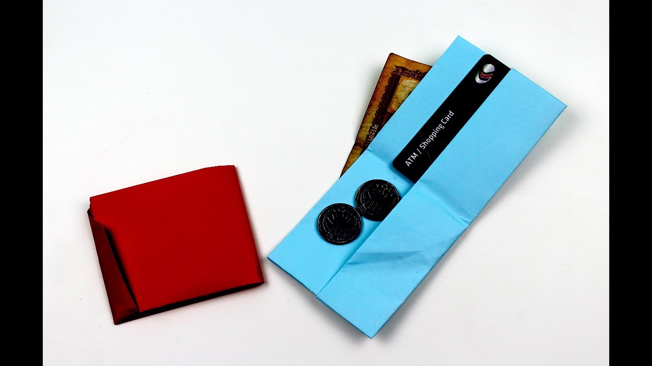 How to make a paper wallet | Origami wallet | Easy origami | how to ...
