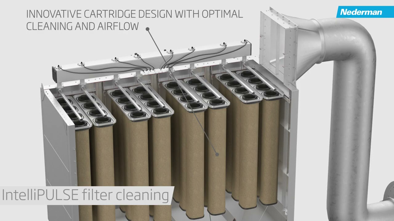 Nederman rešitve za odsesovanje z MCP SmartFiltrom - YouTube