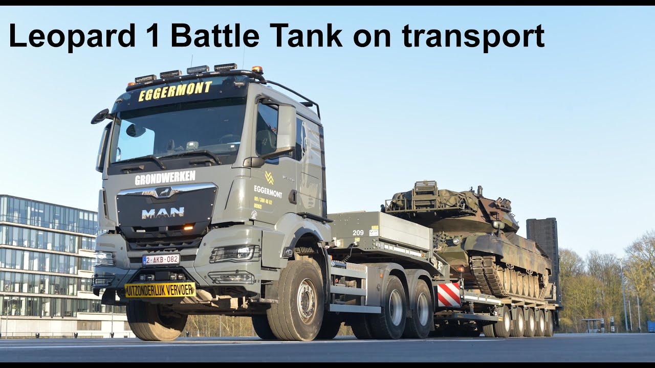 BIGtruck Transporting a Leopard 1 Tank - YouTube
