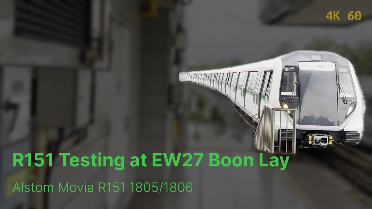 [EWL] Daytime testing | ALS R151 1805/1806 at Boon Lay - YouTube