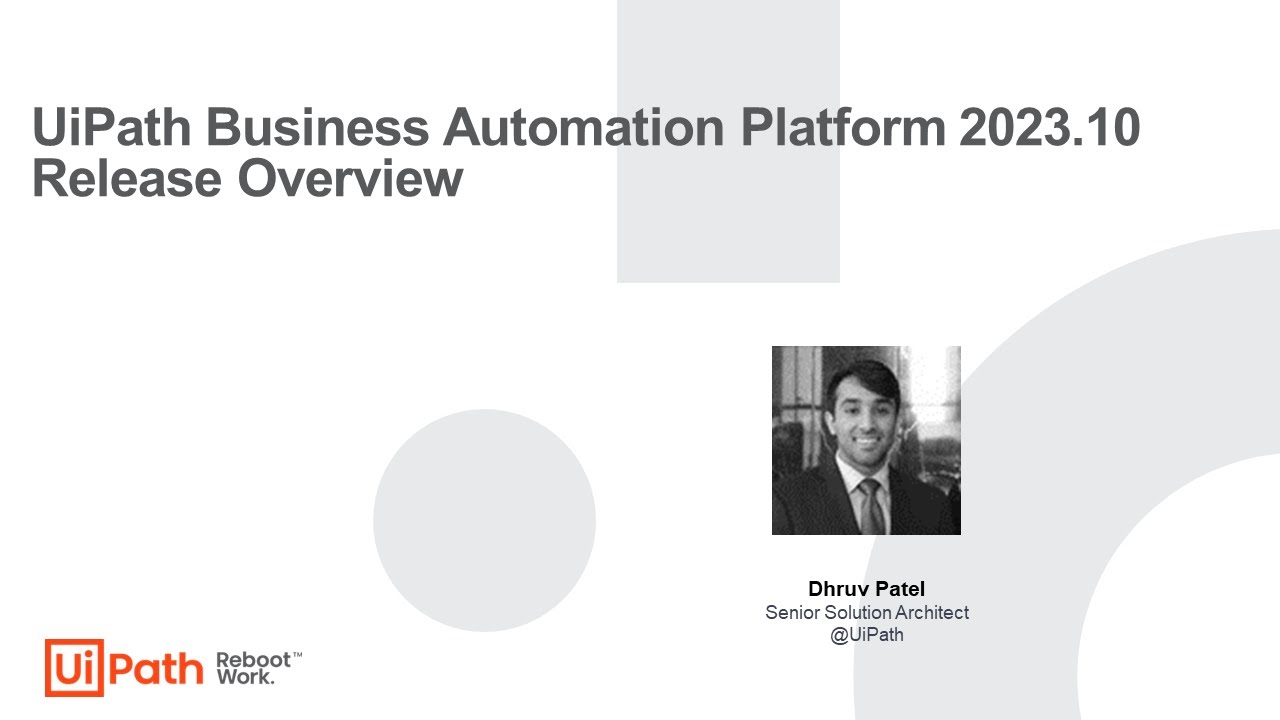 UiPath Business Automation Platform 2023.10 Release Overview - YouTube