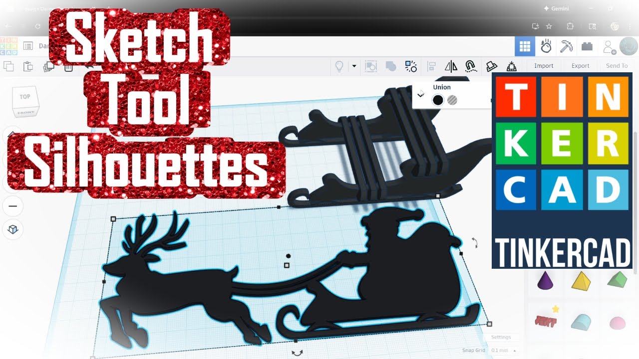 Tinkercad Tutorial! TINKMAS!!! (Day 9) Santa's Sleigh!!! - YouTube