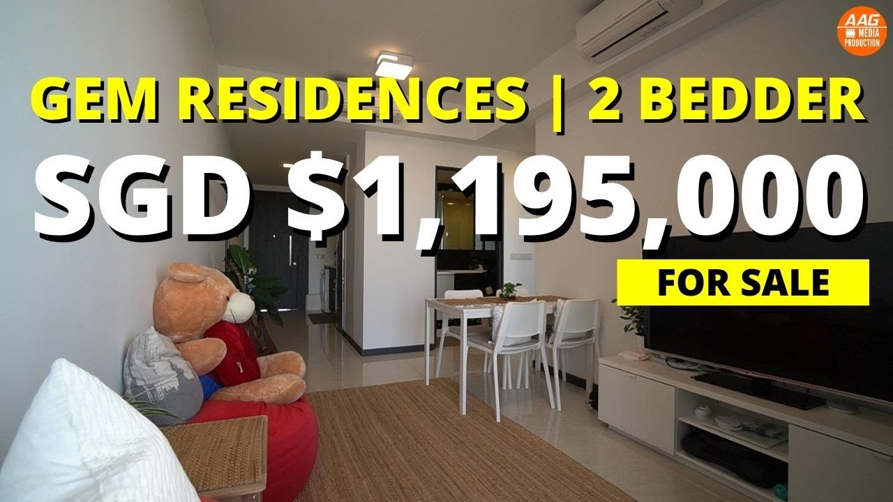 Singapore Condo Property 𝘾𝙊𝙉𝘿𝙊 Home Tour - GEM Residences. 2 Bedder ...