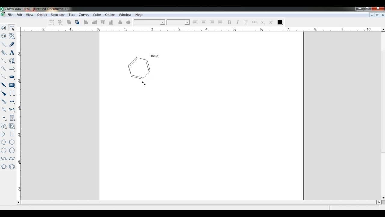 How to draw simple chemical structures with chemdraw Lesson 11 how to ...