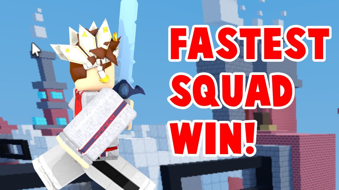 The fastest squad win ever in roblox bedwars…(roblox bedwars) - YouTube