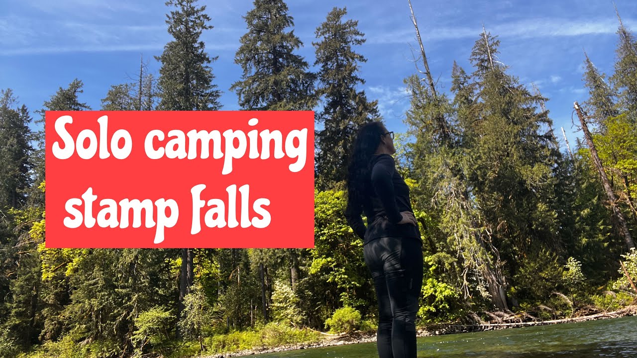 Solo camping adventure at stamp falls - YouTube