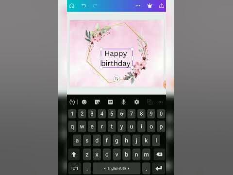 Create Birthday Card with Canva #shorts #canva #ytshorts - YouTube