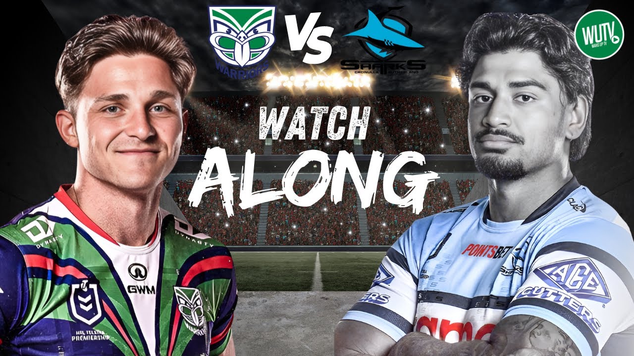 🔴LIVE NRL WARRIORS V SHARKS WATCH ALONG🔴 | NRL RD 26 | #nzwarriors #nrl ...