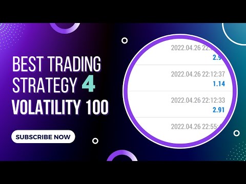 BEST TRADING STRATEGY (VOLATILITY 100 INDEX) - YouTube