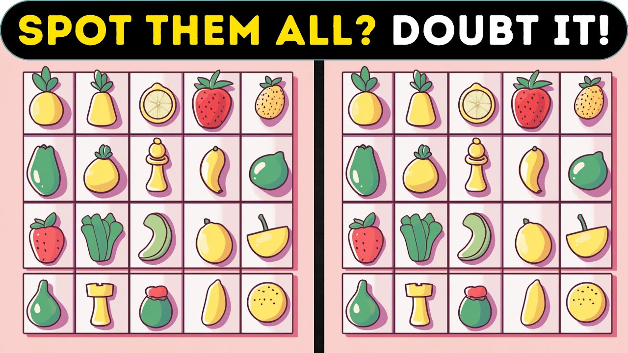 🧩【Spot the 3 Differences】 Find The Hidden Details 🔍 | #25 🧩 - YouTube