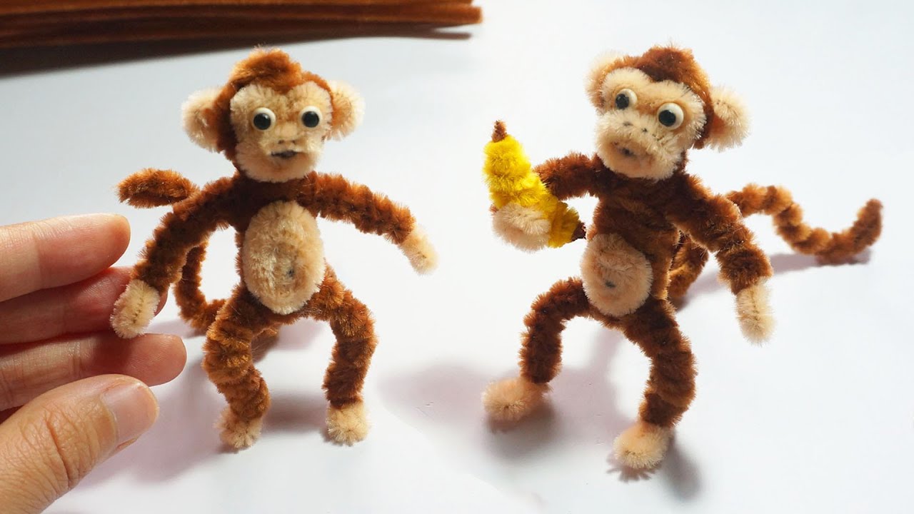 How to make Easy Monkey with PIPE CLEANER | Best Pipe Cleaner tutorial ...