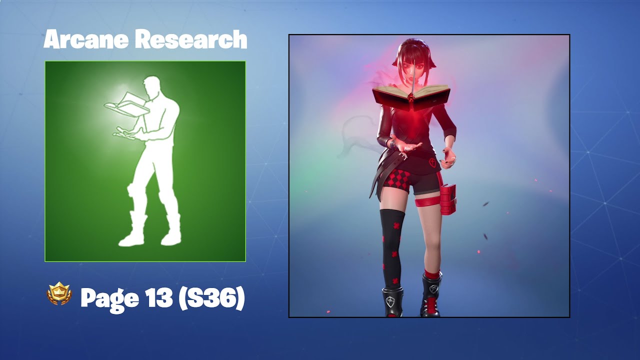 Arcane Research | Fortnite Emote - YouTube