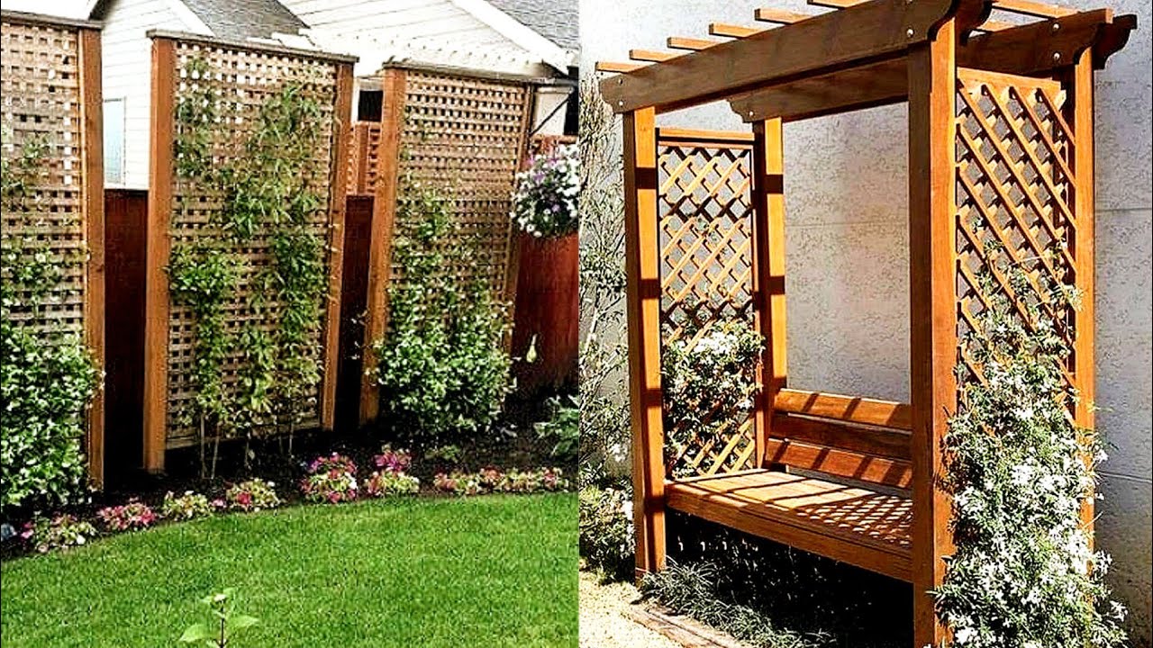 Garden ideas 35 examples of using trellises in landscape designs - YouTube