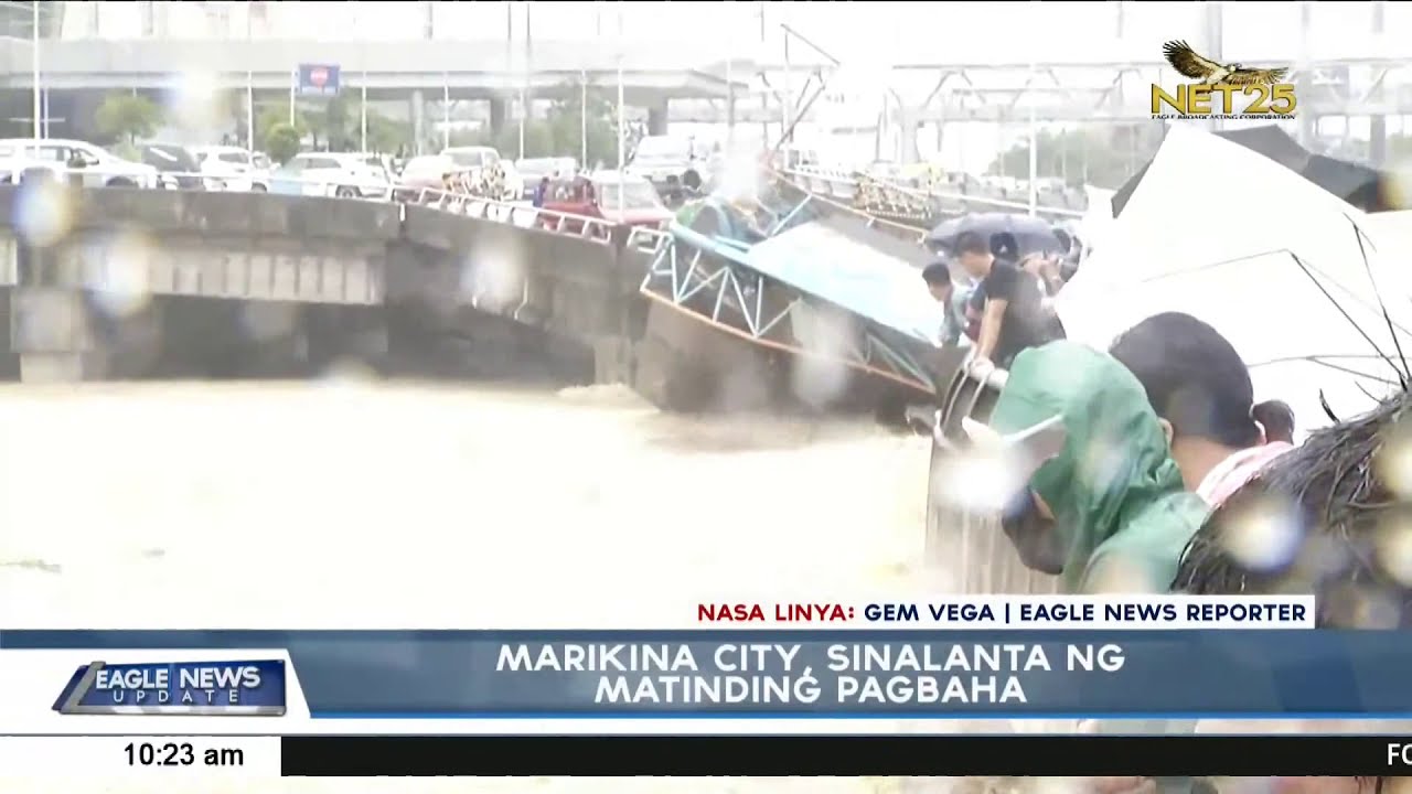 Marikina City, sinalanta ng matinding pagbaha - YouTube