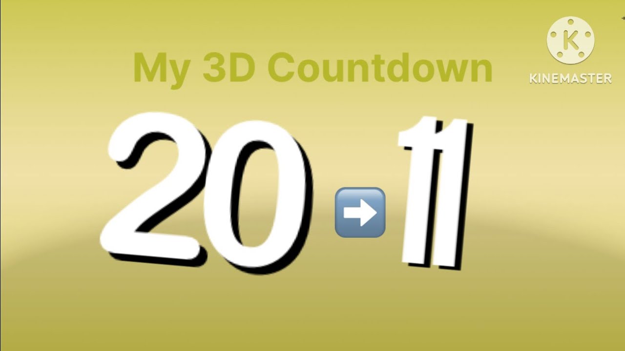 My 3D Countdown 20-11 - YouTube